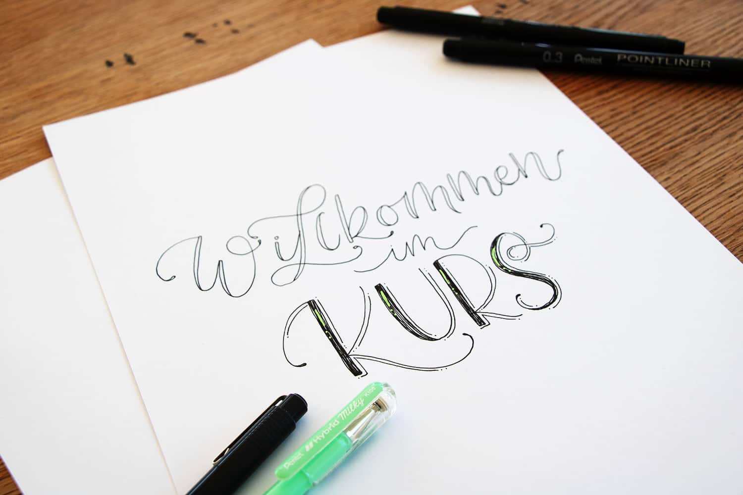 Handlettering mit Schriftvarianten - Landliebe
